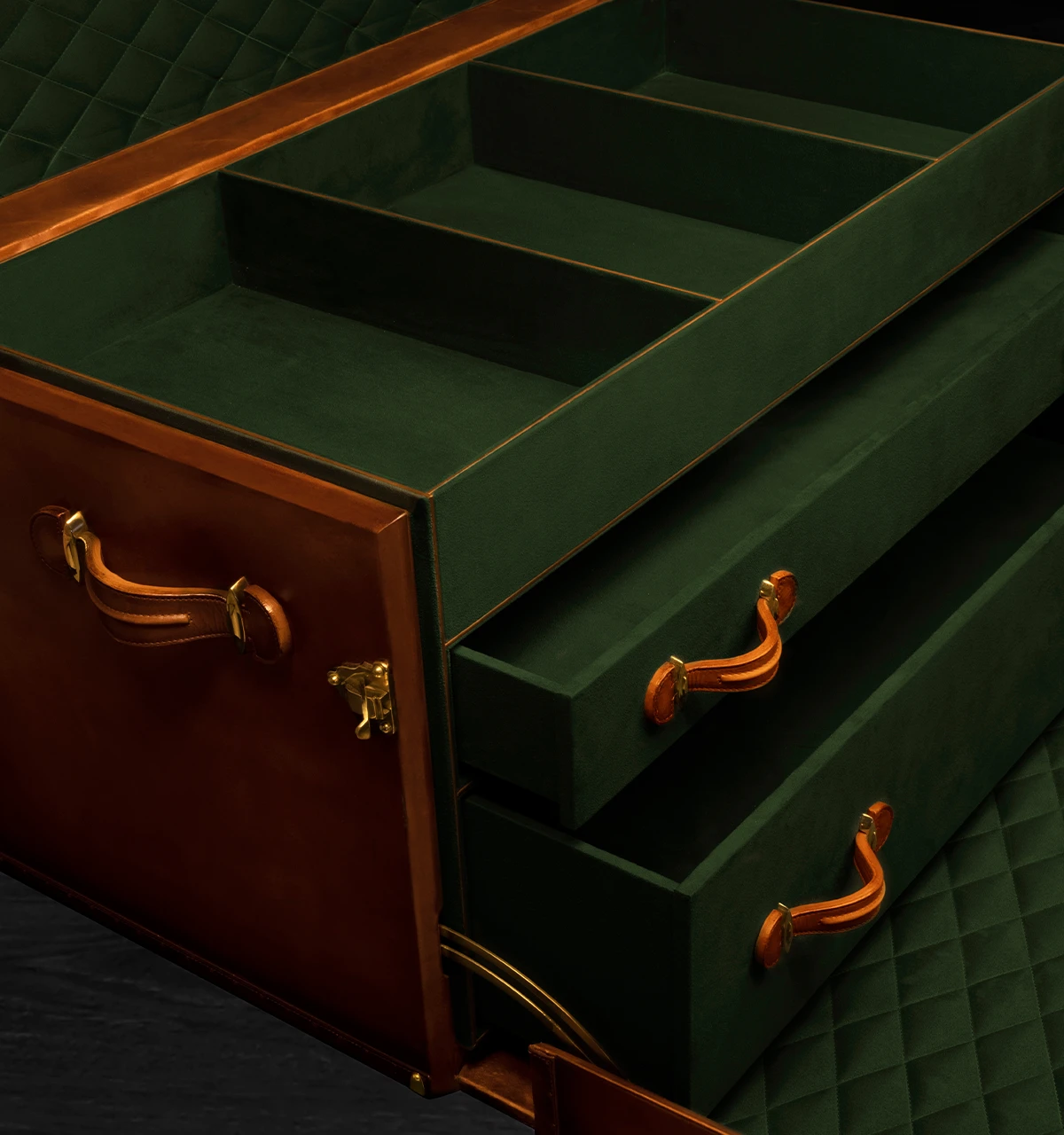 Steamer Trunk Two Drawer - Trunks Company